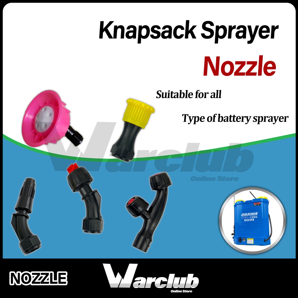 Warclub BATTERY SPRAYER NOZZLE KEPALA PAM RACUN Koshi FST Victa Kaba ...