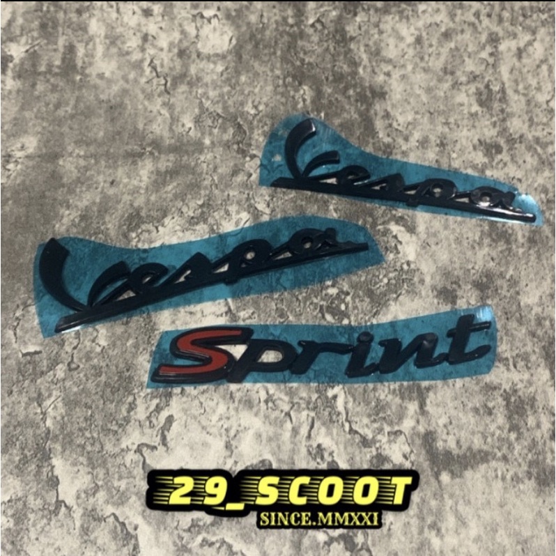Vespa Sprint Sticker / Emblem Set, Limited Edition | Shopee Malaysia