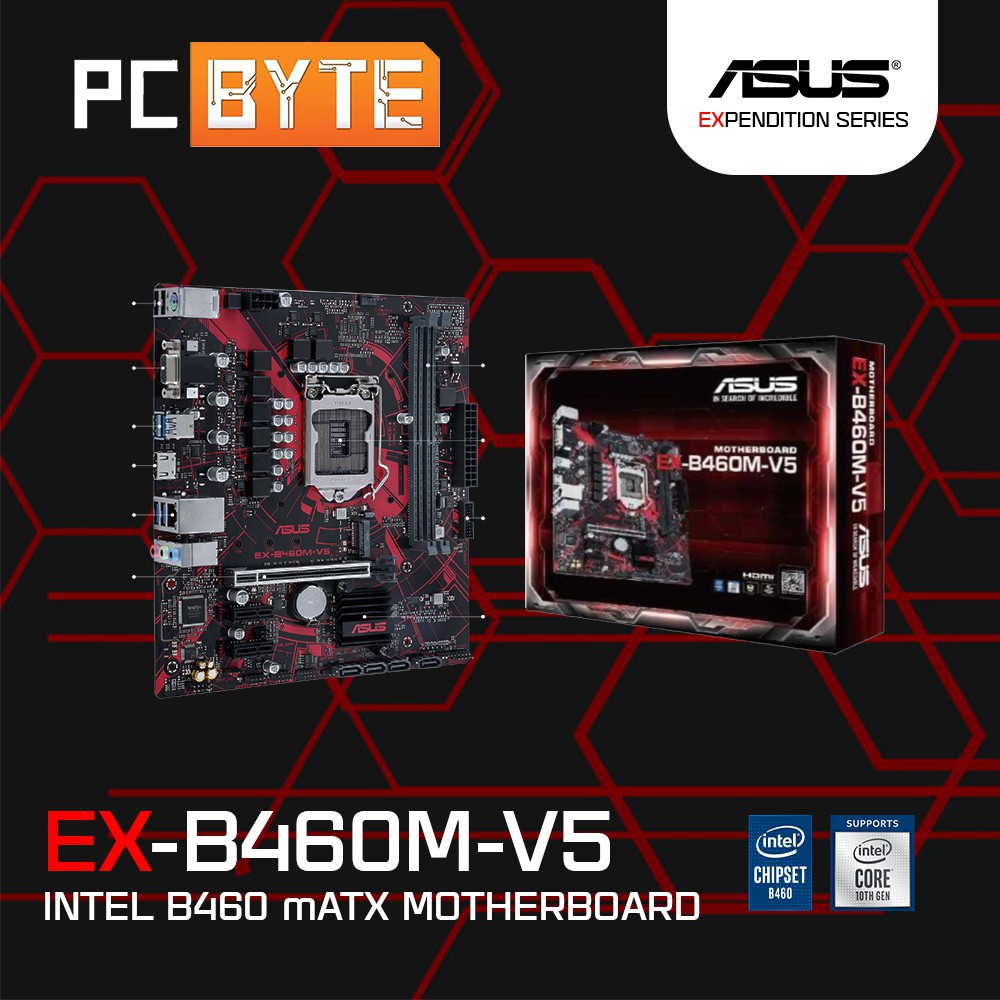 ASUS EX-B460M-V5 Intel LGA 1200 mATX Motherboard | Shopee Malaysia
