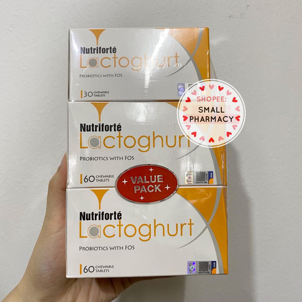 Nutriforte Lactoghurt Chewable Tablet 2 x 60s + 30s (Total 150 tablet ...