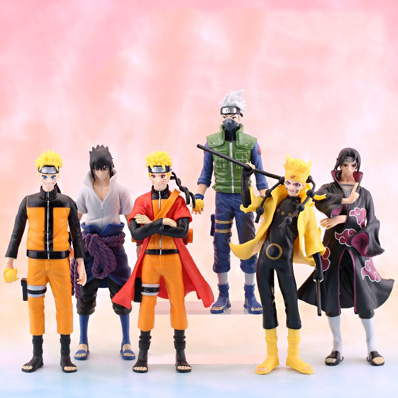 Naruto Action Figures Kakashi Gaara Jiraiya Uchiha Itachi Parts Set ...