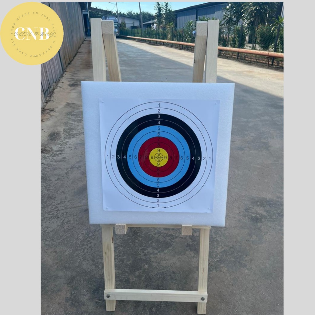 Premium Quality Pinewood Archery Target Stand FREE 1 50x50cm target ...