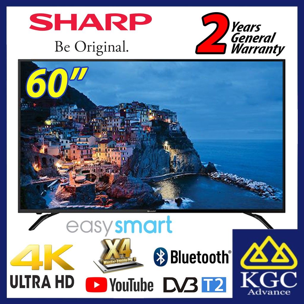 Sharp 4K UHD Smart LED TV (60") | Shopee Malaysia