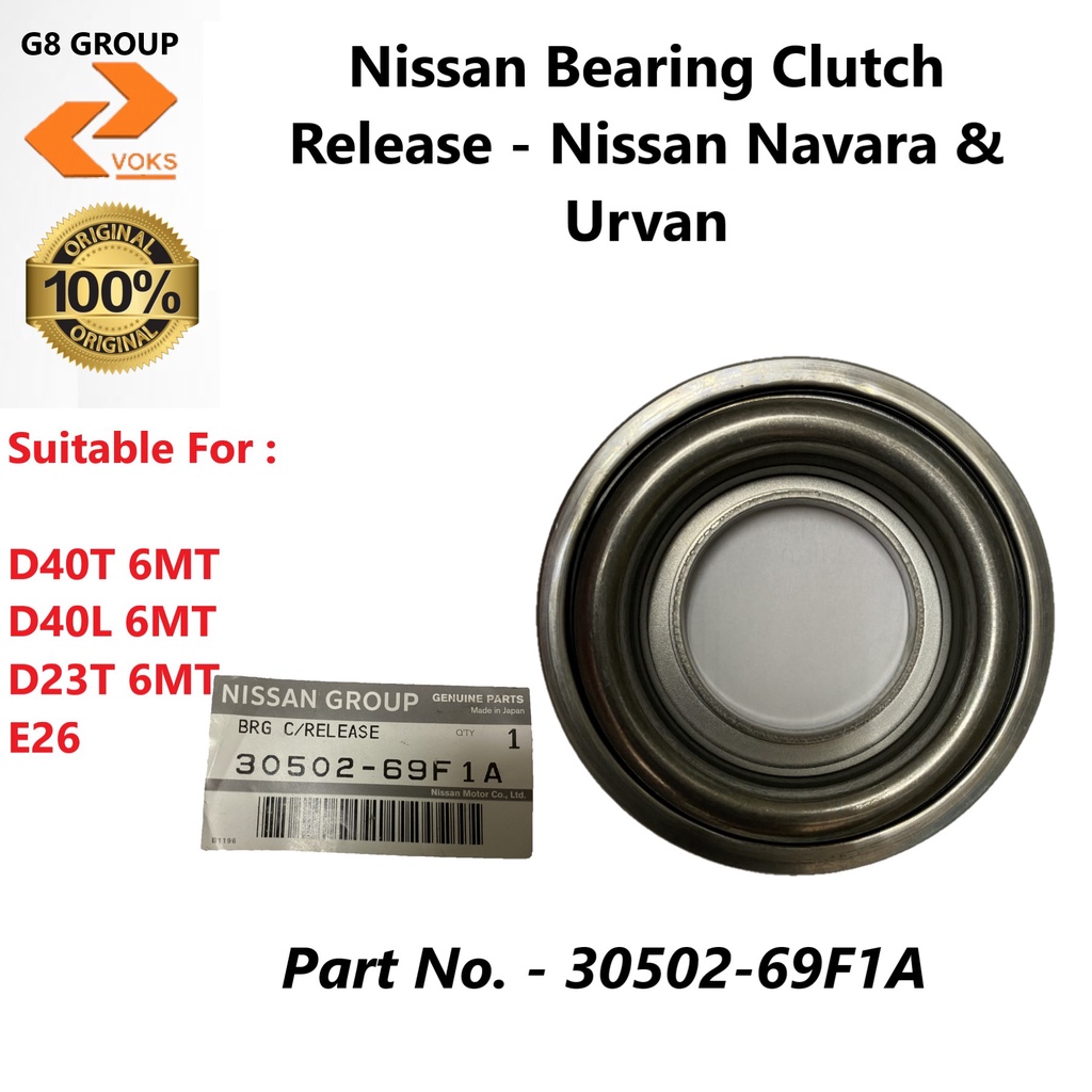 Nissan Bearing Clutch Release - Nissan Navara & Urvan ( 30502-69F1A ) | Shopee Malaysia
