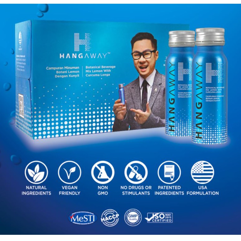 HANGAWAY Natural Hangover Recovery Liquid Box (EXP: 28/5/2022 ...
