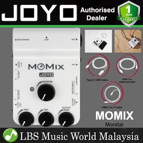 Joyo MOMIX Portable Audio Interface and Mixer Live Sound Card for ...