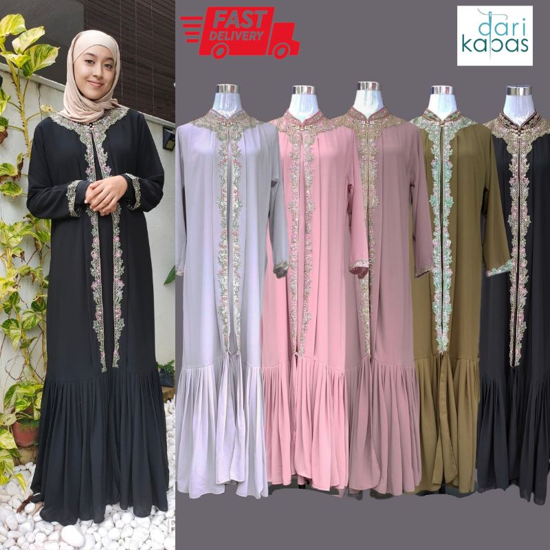 JUBAH RAYA 2024 🔥FREE Inner🔥Zaara Jubah Dress Muslimah Abaya | Shopee ...