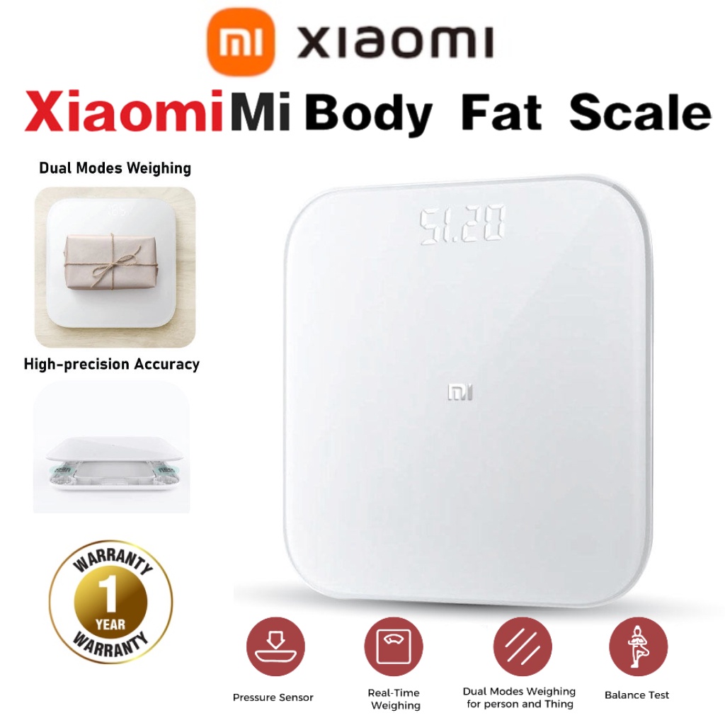 Xiaomi Mi Smart Scale 2 Body Weight LED Display Bluetooth 5.0 with ...