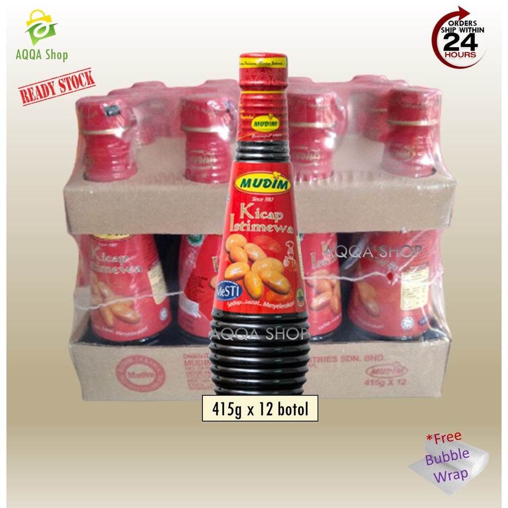 Borong Kicap Istimewa / Sos Cili Mudim - 415g x 12 botol (1 dozen ...