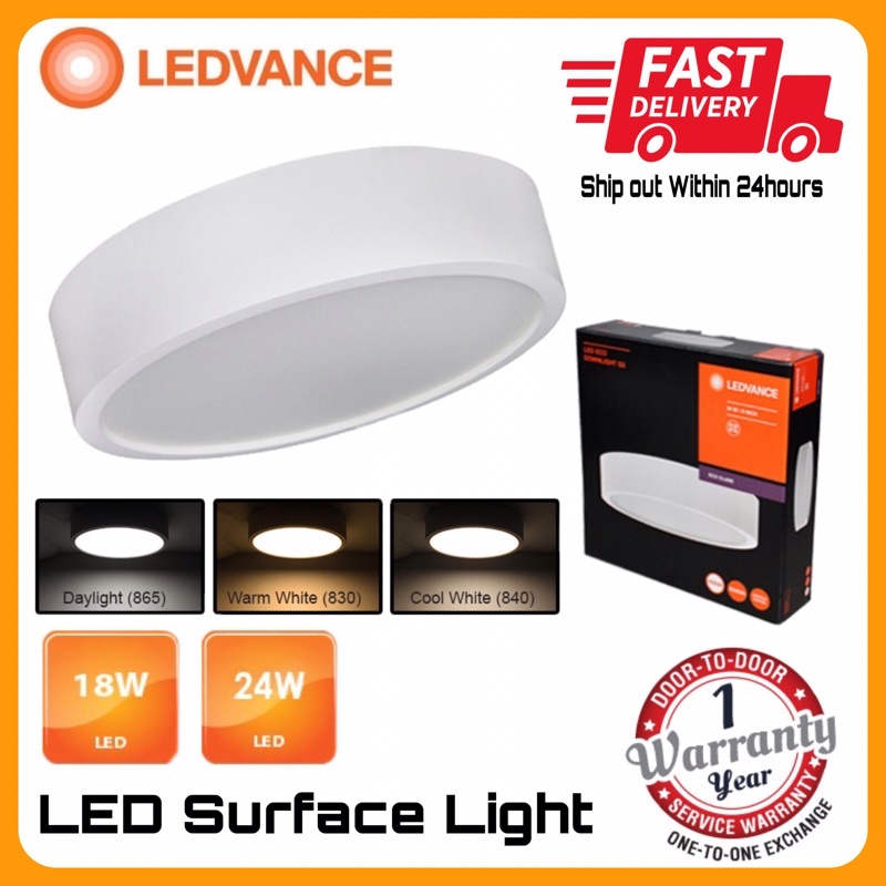 LEDVANCE OSRAM Surface Downlight LED ECO Gen2 Surface Downlight 6.5 ...