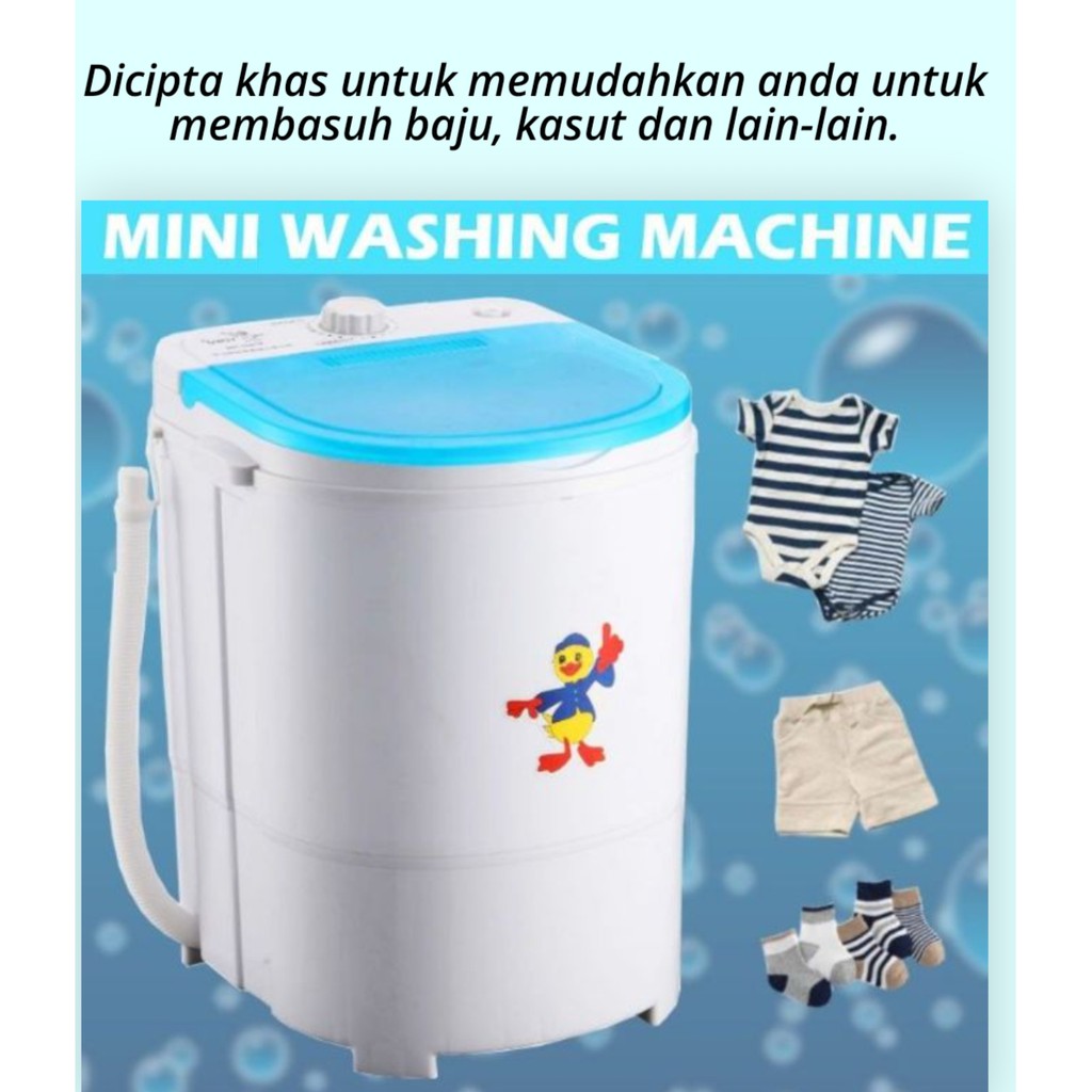 (ORIGINAL)MESIN BASUH MINI CUTE UNTUK BASUH KASUT DAN PAKAIAN CUTE ...