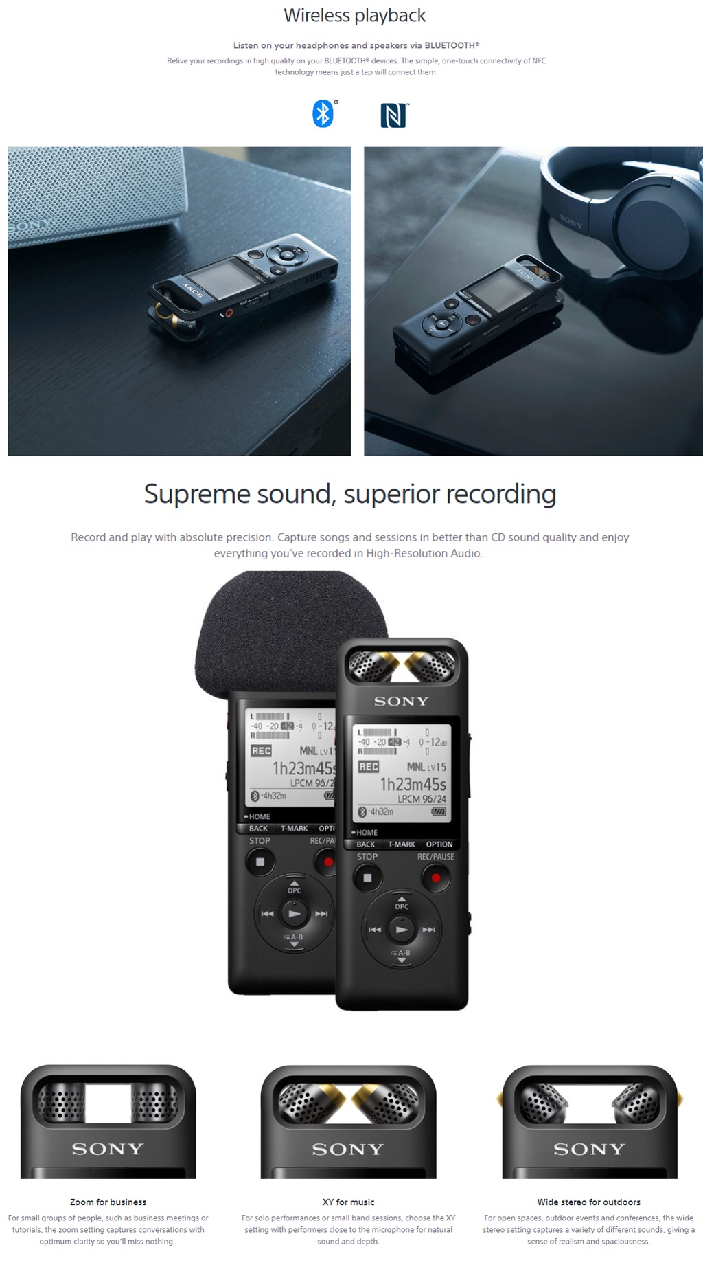 Sony PCM-A10 / A10 Linear PCM High Resolution Audio Recorder Voice ...