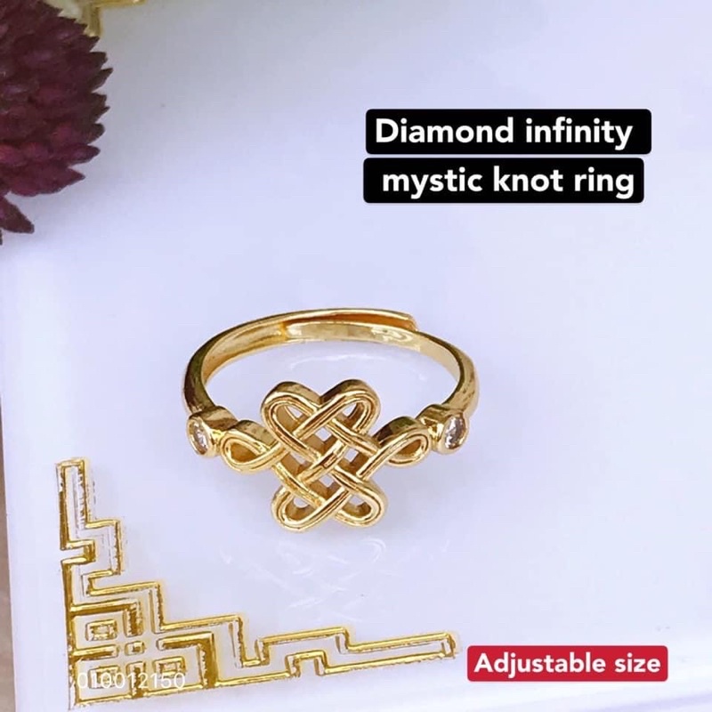diamond infinity mystic knot ring diamond ring | Shopee Malaysia