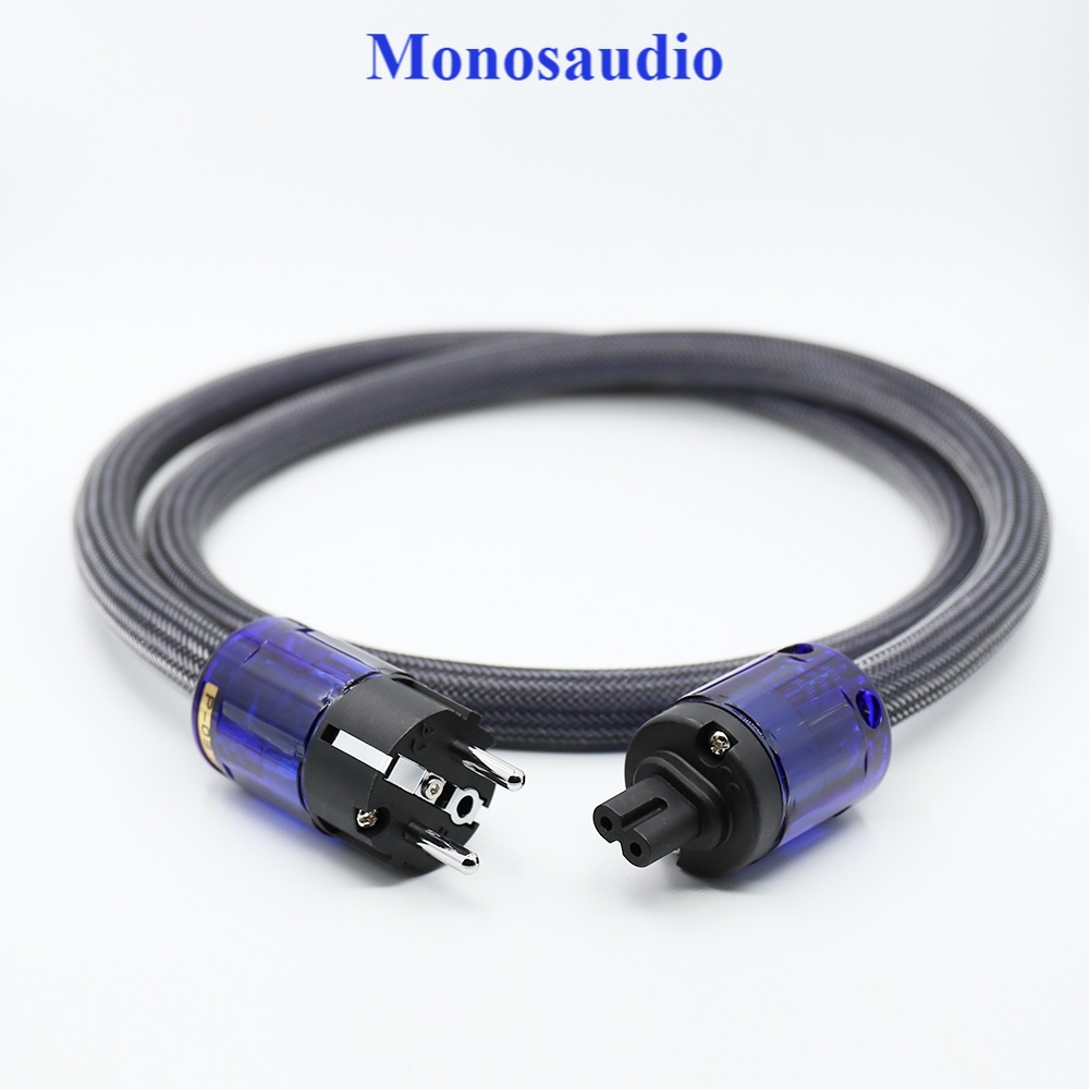 2021 Hi-End Pure Copper audiophile power cords EU Schuko Power Cable ...