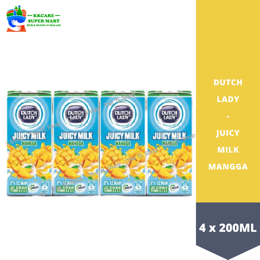Dutch Lady - Juicy Milk Mangga - 4 x 200ML | Shopee Malaysia