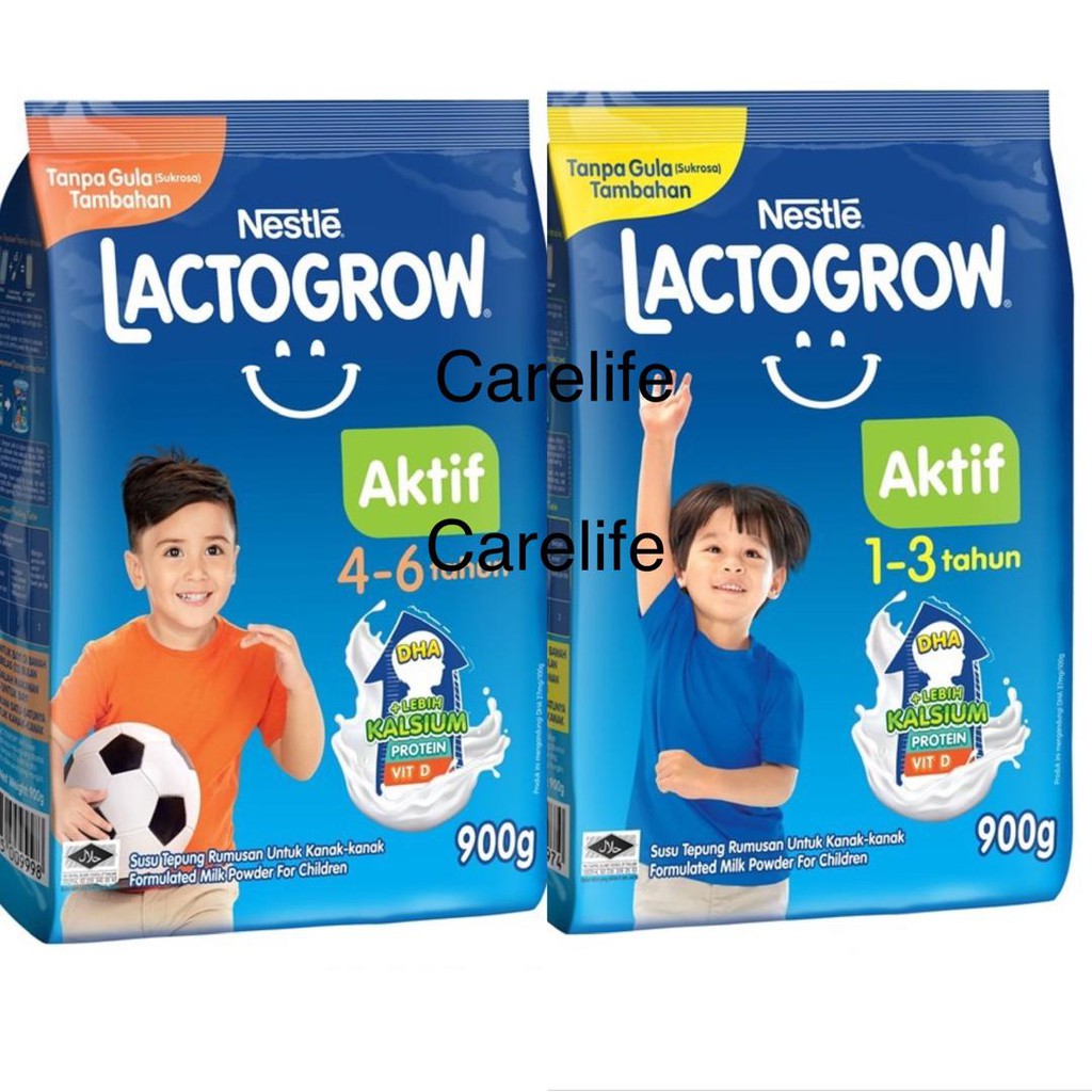 Nestle Lactogrow Aktif 1-3 /4-6 years (850g) | Shopee Malaysia