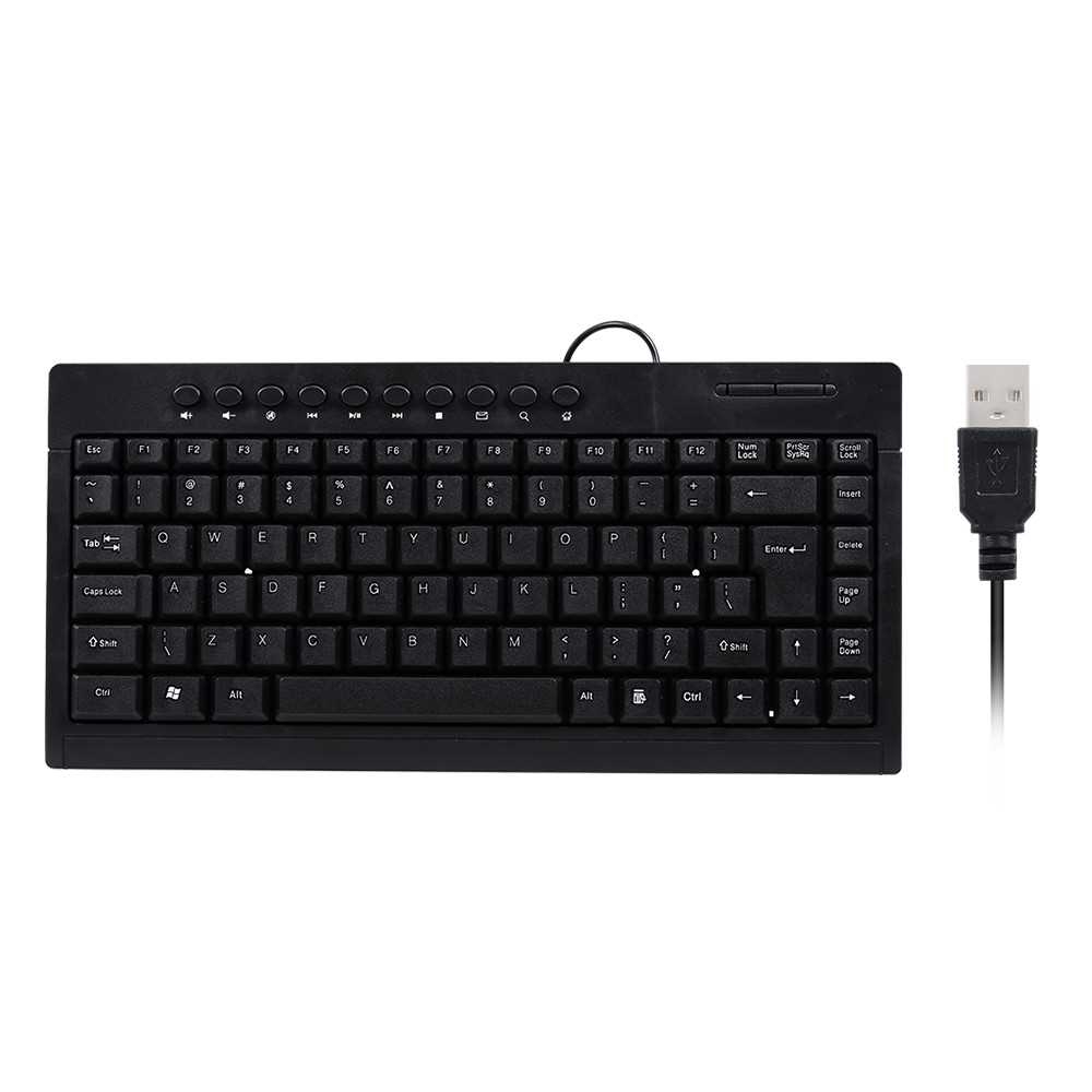 Multimedia Keyboard Wired Silent Keyboard Waterproof Gaming Keyboard ...