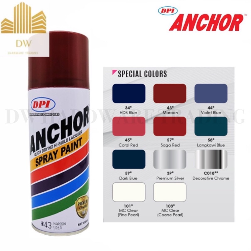 🔥Ready Stock🔥Anchor Aerosol Spray Paint Special Colour/Anchor Spray ...