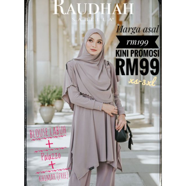 🔥🔥BAJU VIRAL 2019🔥🔥 BAJU UMRAH, MINI JUBAH MURAH, RAUDHAH SABELLA, BAJU ...