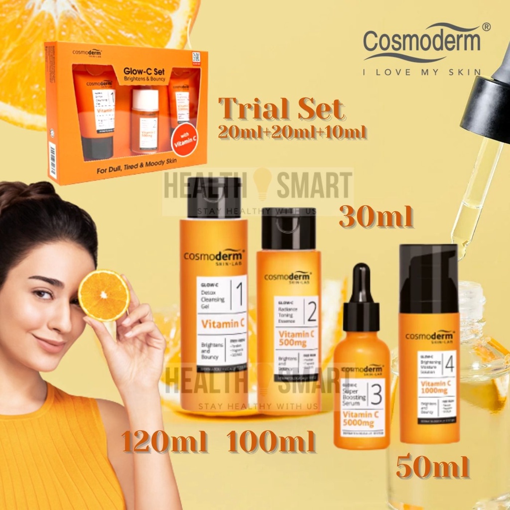 Cosmoderm Glow-C Brightening Vitamin C / Cosmoderm Glow-C Mini Set ...