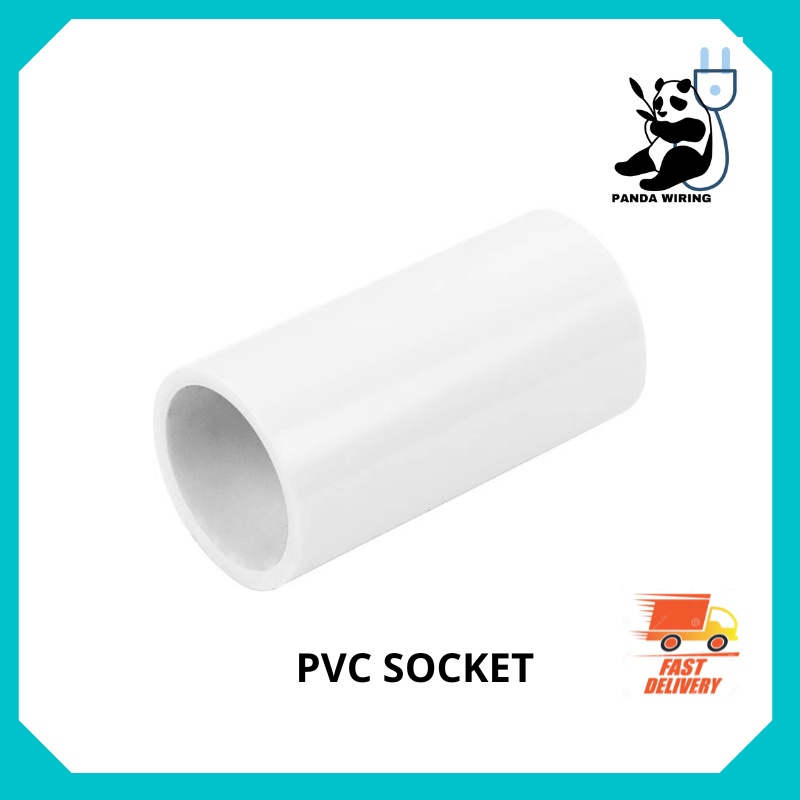 (100pcs) PVC Socket Conduit Fitting 20mm / 25mm | Shopee Malaysia