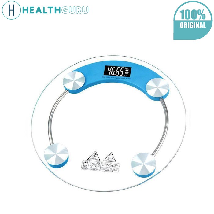 HealthGuru Premium Personal Body Weighing Scale Transparent Thicker ...