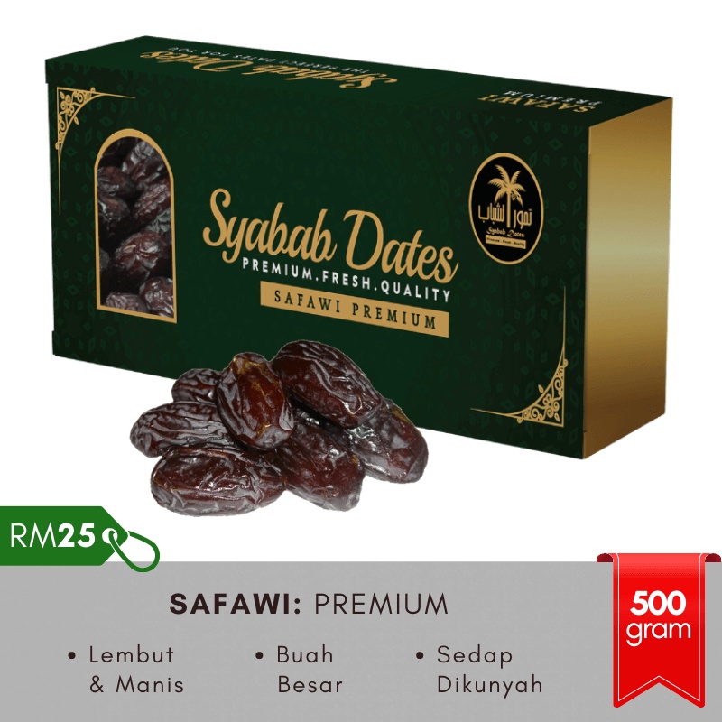 Syabab Dates - Kurma Safawi Premium 500 gram | Shopee Malaysia