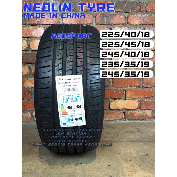 NEOLIN TYRE 225 40 18 2020 HONDA TOYOTA VOLKSWAGEN MERCEDES BMW ...