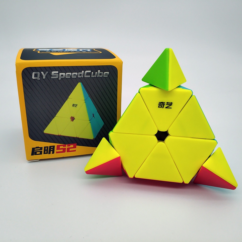 QiYi QiMing S2 Pyramid 3x3 Magic Cube Professional Cubos magicos Kid ...