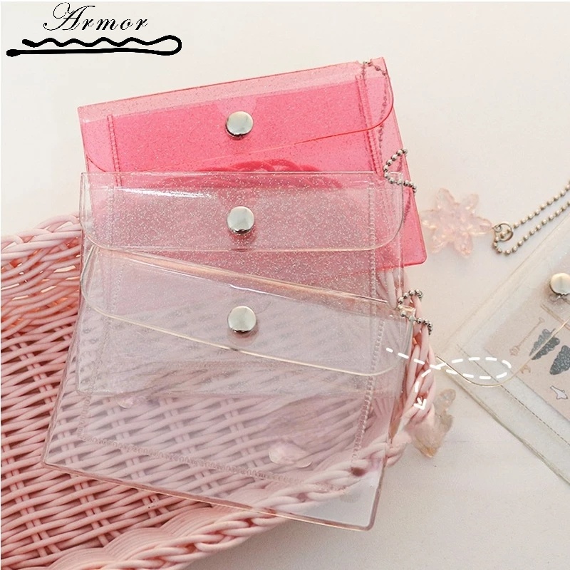 Fashion Transparent Waterproof Pvc Card Case Girls Mini Coin Pouch ...