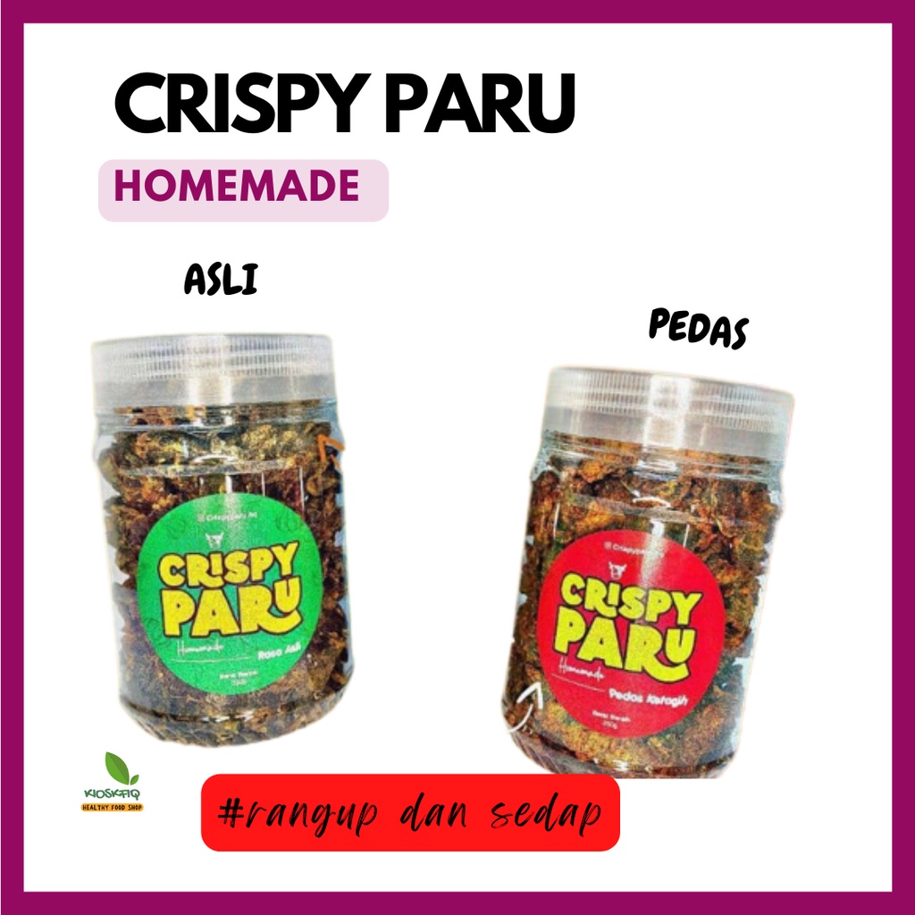 Crispy Paru Homemade, Paru Asli dan Pedas, Paru Goreng Rangup Sedap ...