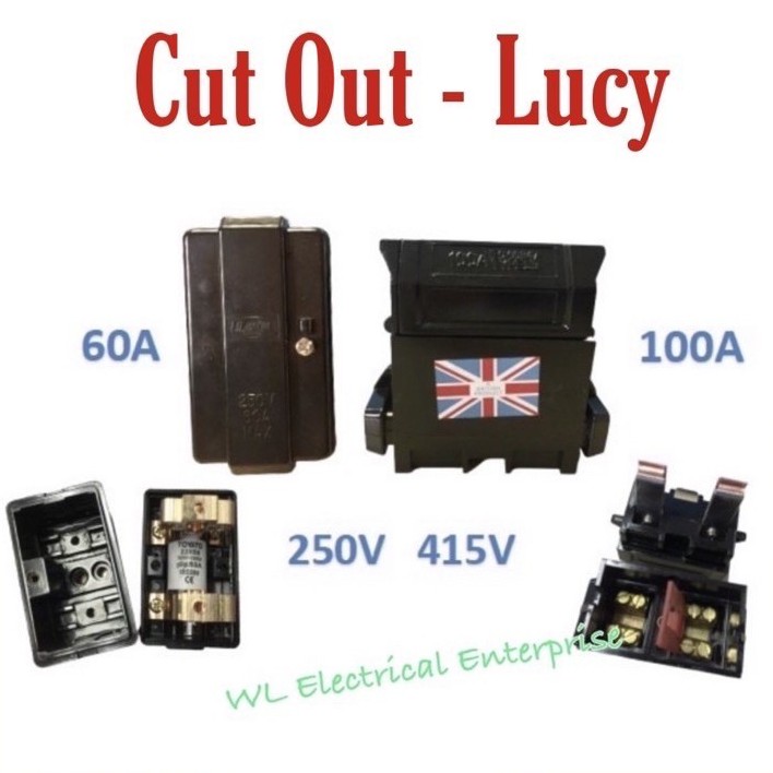 TNB #LUCY 60A 100A 250V / 415V #Cut Out Unit With Fuse | Shopee Malaysia