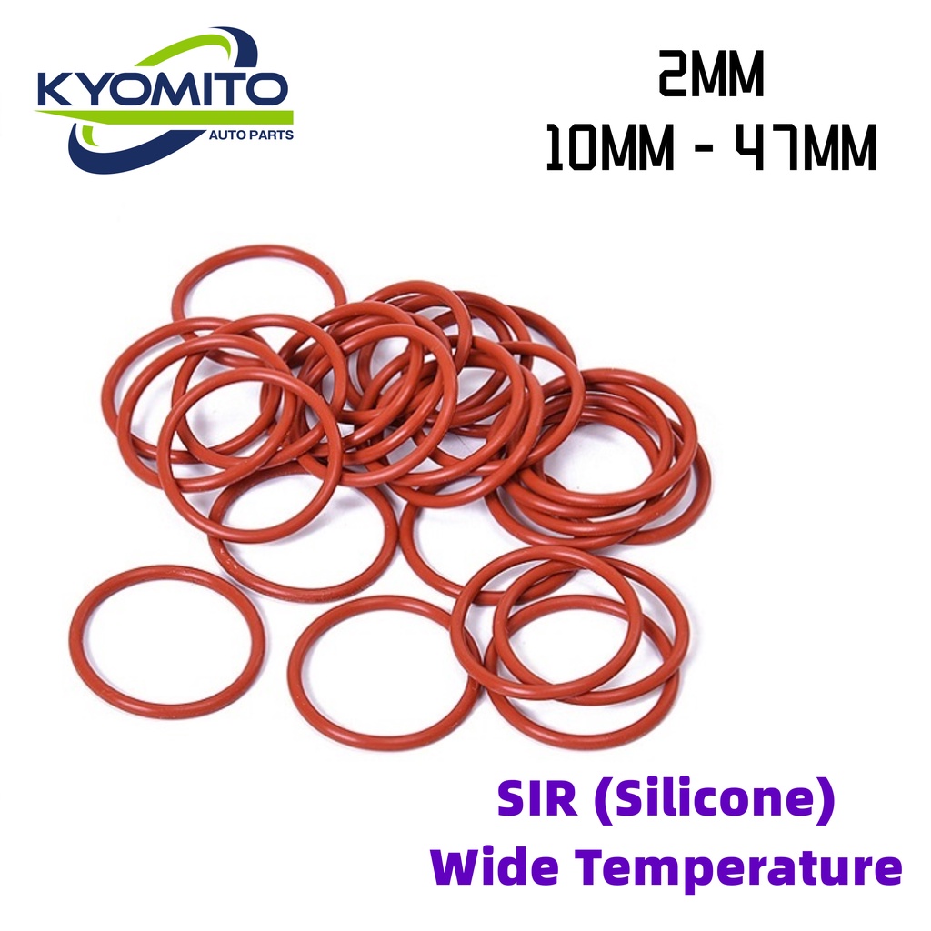 2MM CS SIR Silicone Sealing O-Ring Rubber Ring O Ring Gaskets 2MM ...