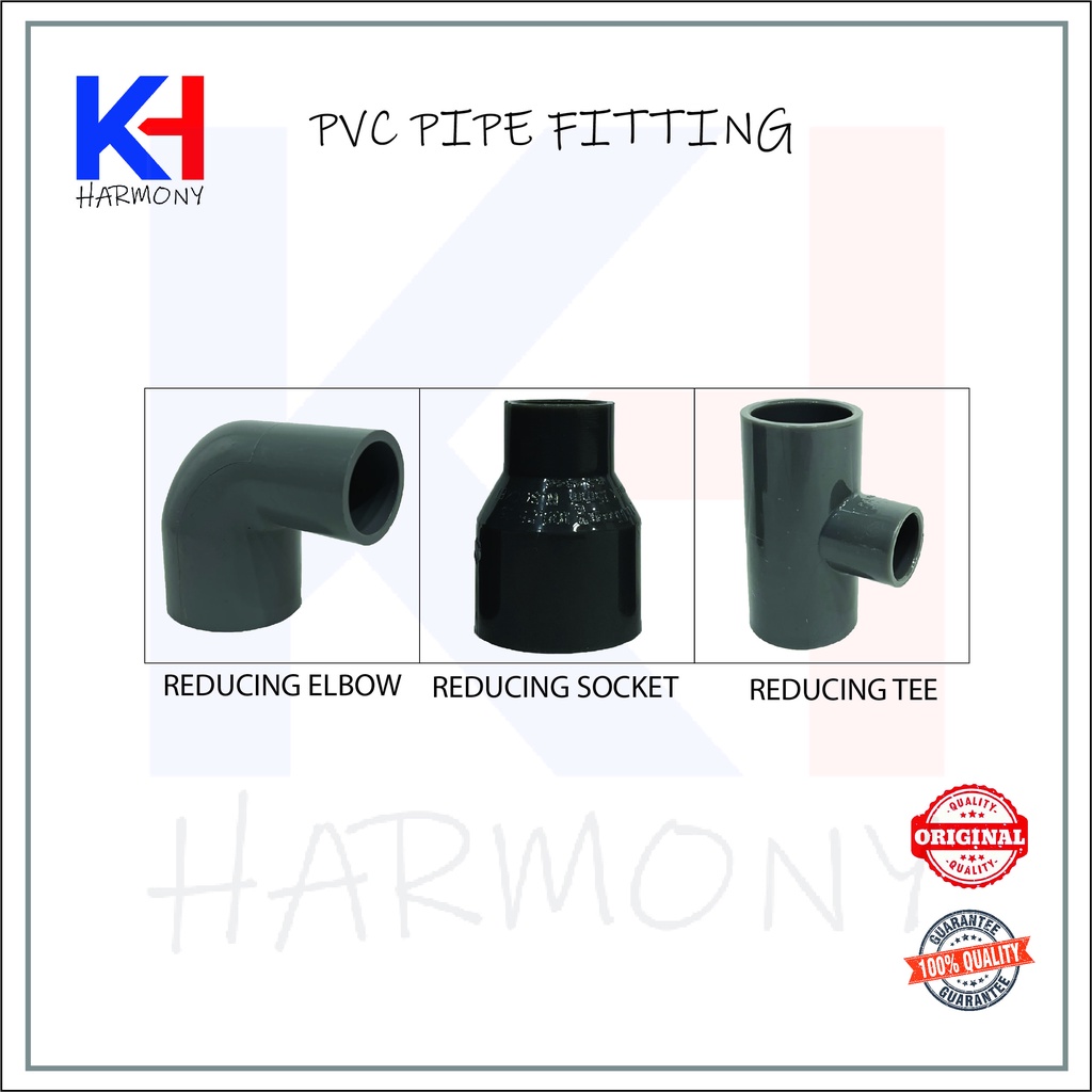 PVC PIPE FITTING - REDUCING ELBOW/REDUCING SOCKET/REDUCING TEE (EXACT ...