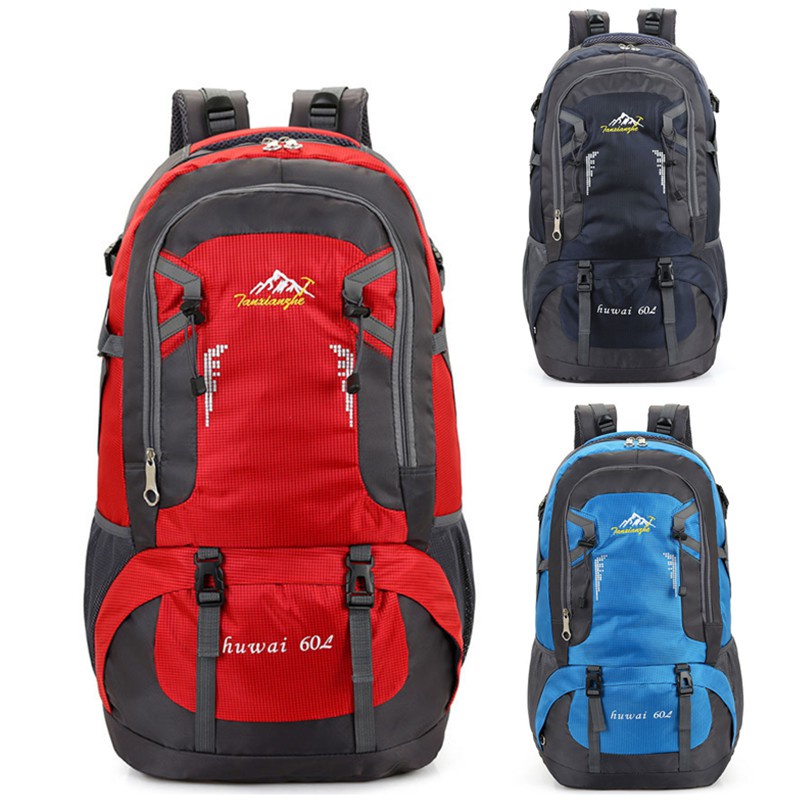 60L Waterproof Outdoor Backpack Hiking Sports Daypack Bag Travel Beg ...