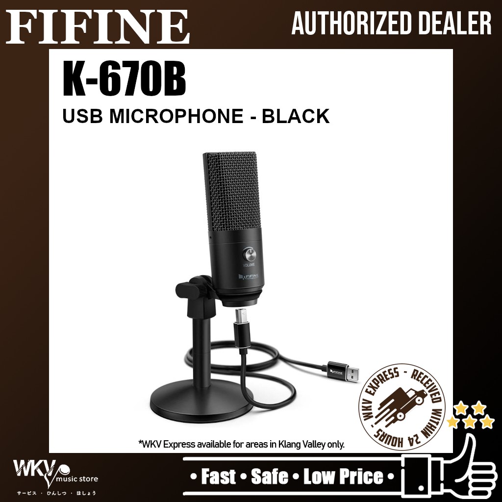 FIFINE K670B USB Microphone,PC Microphone for Mac or Windows, for Recording, Streaming (K-670B ...