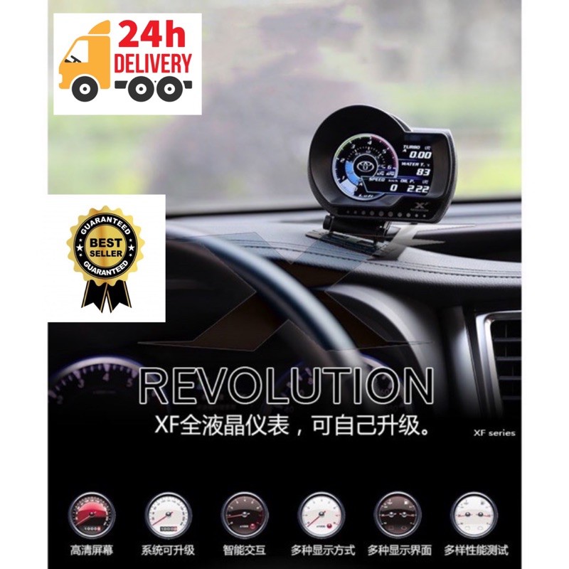 [READY STOCK] LUFI XF Revolution OBD2 Gauge Meter display | Shopee Malaysia