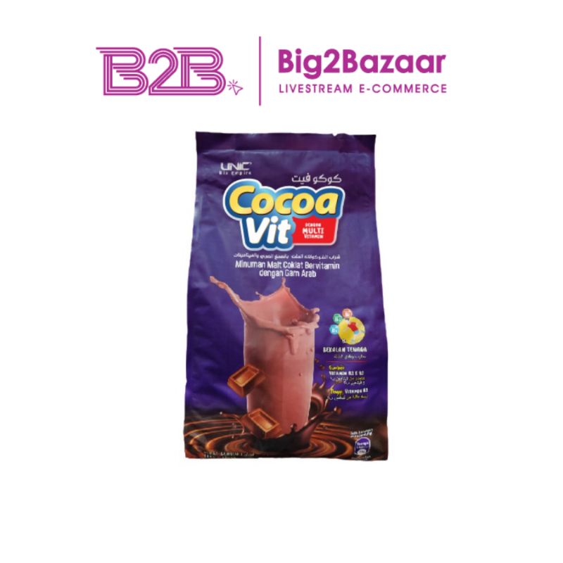 UNIC Cocoa Vit Dengan Multivitamin & Arabic Gum (Pek 1 KG) | Shopee ...