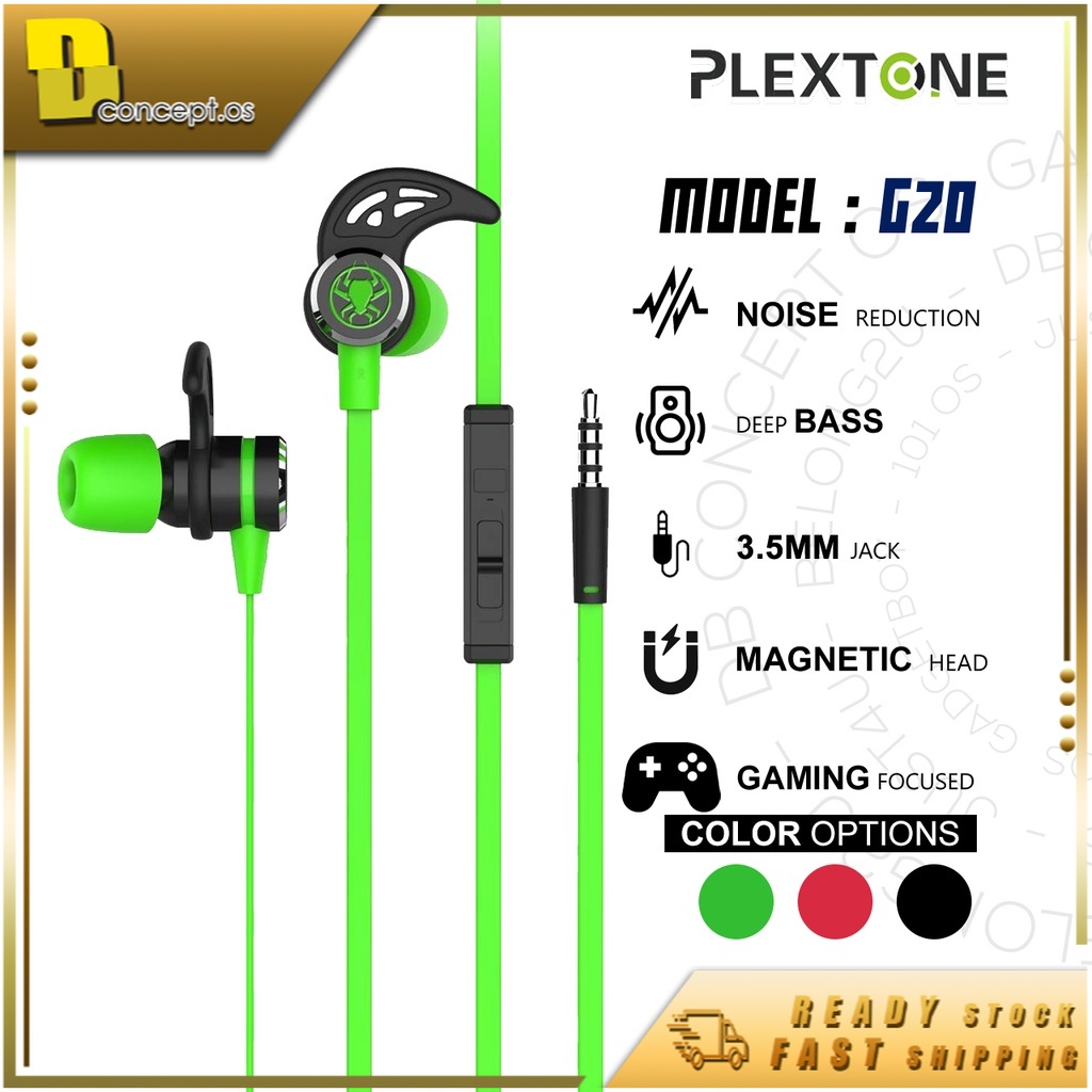 PLEXTONE G20 MAGNETIC PUBG IN-EAR GAMING EARPHONE | Shopee Malaysia
