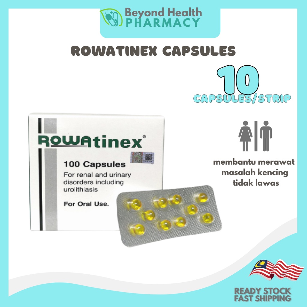 ROWATINEX CAPSULES 100'S BOX (LAWAS KENCING/PECAH BATU KARANG) | Shopee ...