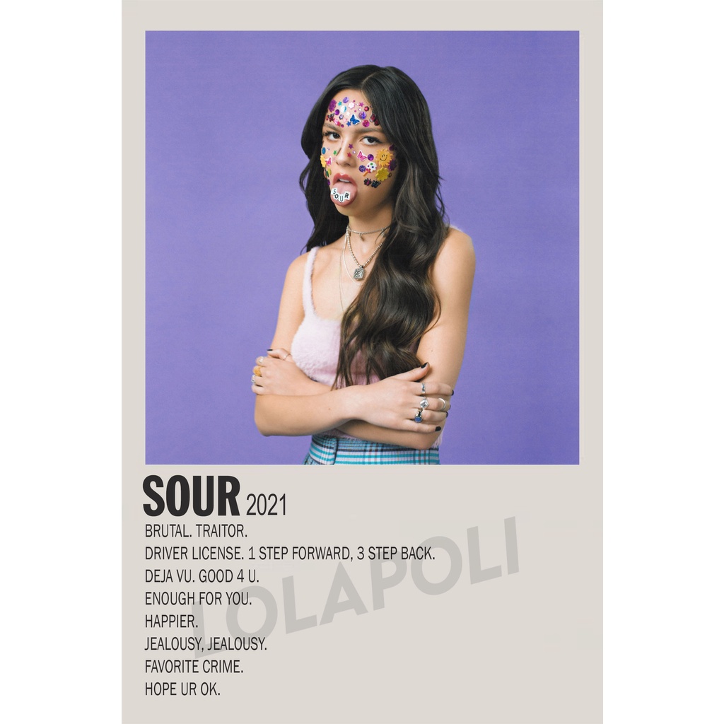 Sour Album Cover Poster - Olivia Rodrigo | Shopee Malaysia