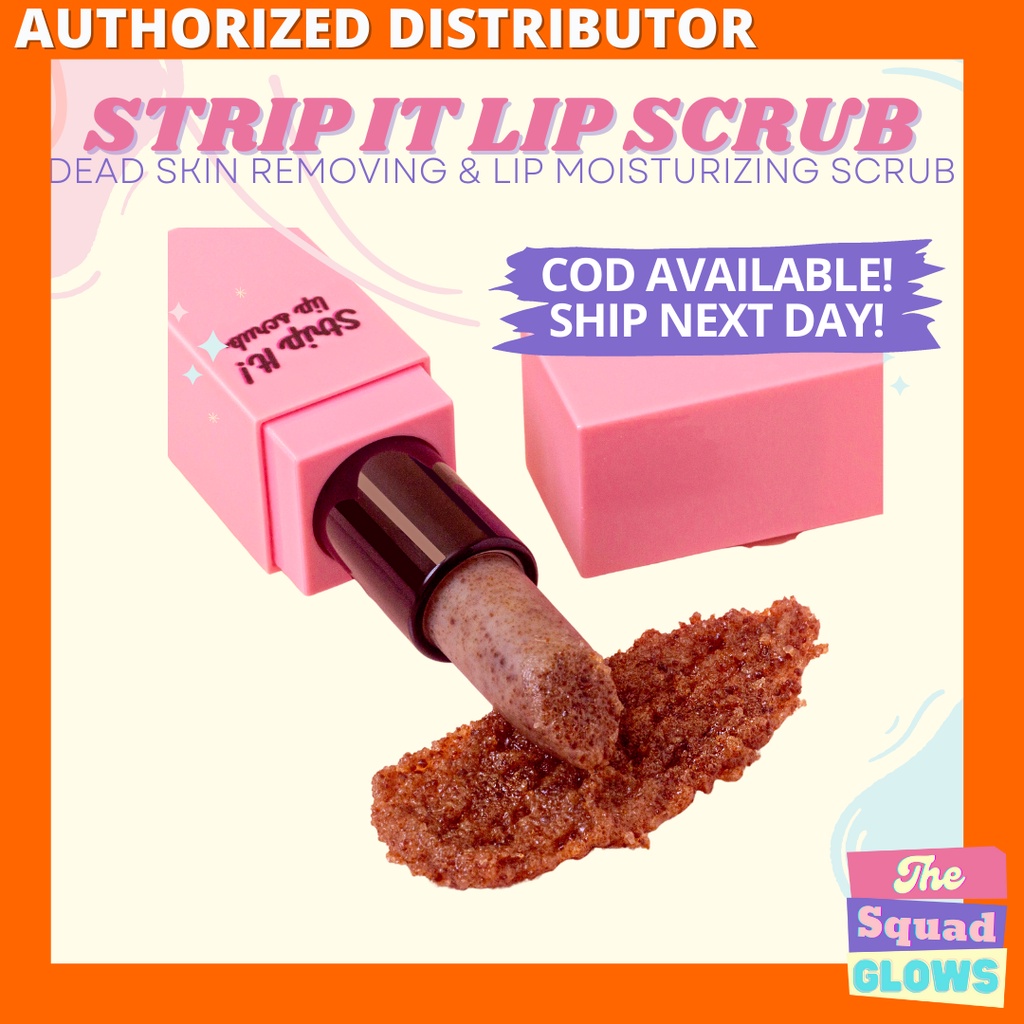 Strip It! Sugar Lip Scrub Stick 100% Natural with Cocoa Butter and ...