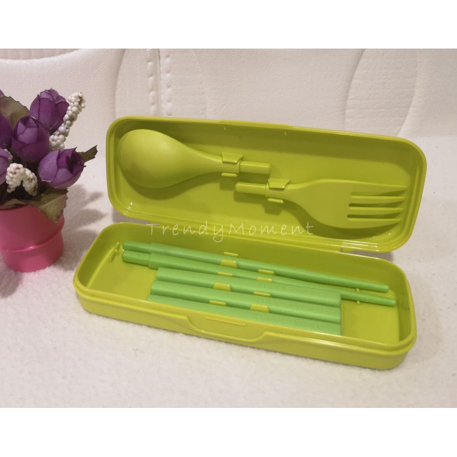 Tupperware Portable Cutlery Set - Green | Shopee Malaysia