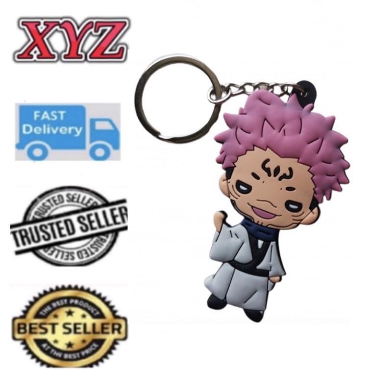 Jujutsu Kaisen Ryomen Sukuna Silicon Keychain (100% Ready Stock Fast ...