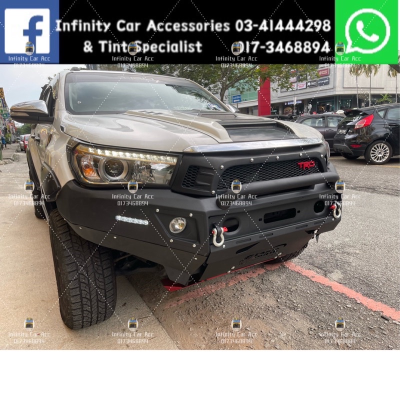 Toyota Vigo Hilux Revo Rocco Front Bull bar Bumper | Shopee Malaysia
