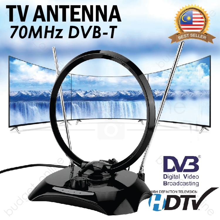 Antenna Receiver Wide Range DVB-T-FD-O Digital TV VHF UHF Aerial Signal ...