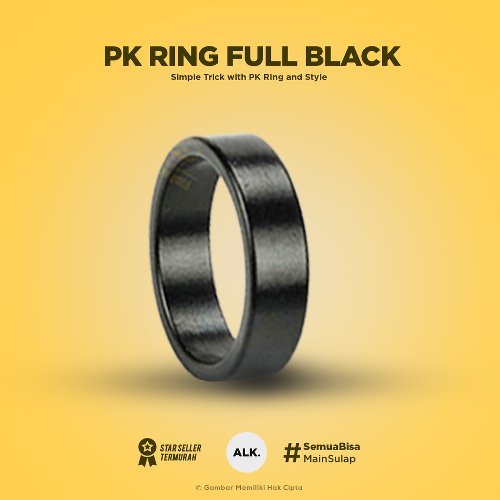 Pk Ring Full Black (Ring Magic Tool, Magic Magnet Ring) | Shopee Malaysia