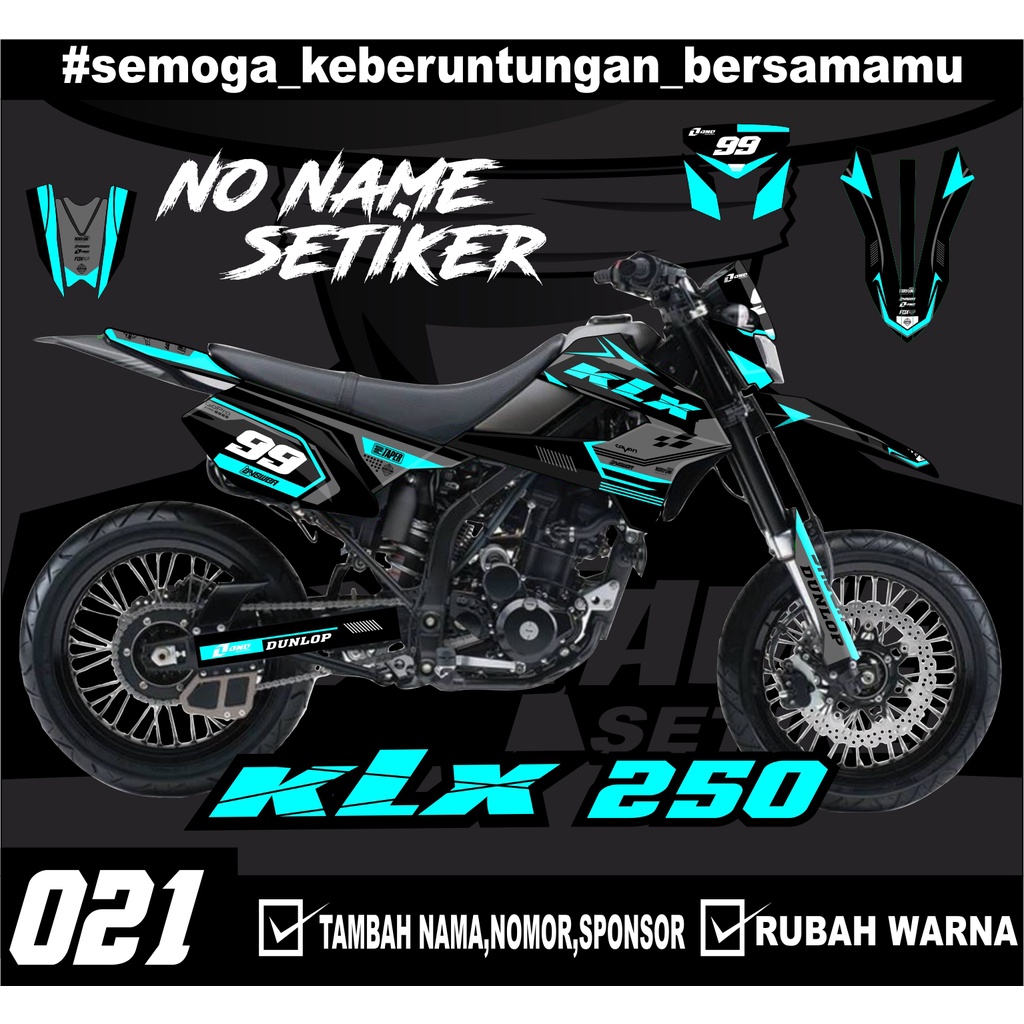 Sticker Sticker decal KLX 250- (021) Minimalist Fullbody-Dekal Sticker ...