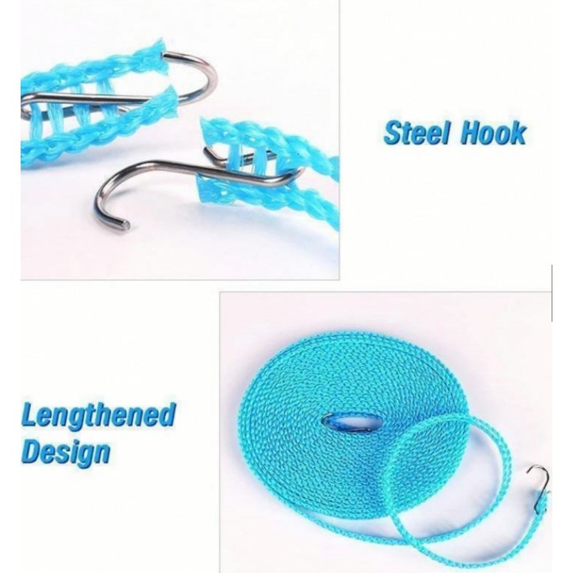 Drying Clothes Rope Windproof Clothesline 5m Thick Non Slip Clothesline ...