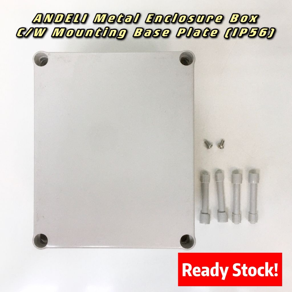 ANDELI (IP56) METAL ENCLOSURE BOX C/W MOUNTING BASE PLATE | Shopee Malaysia